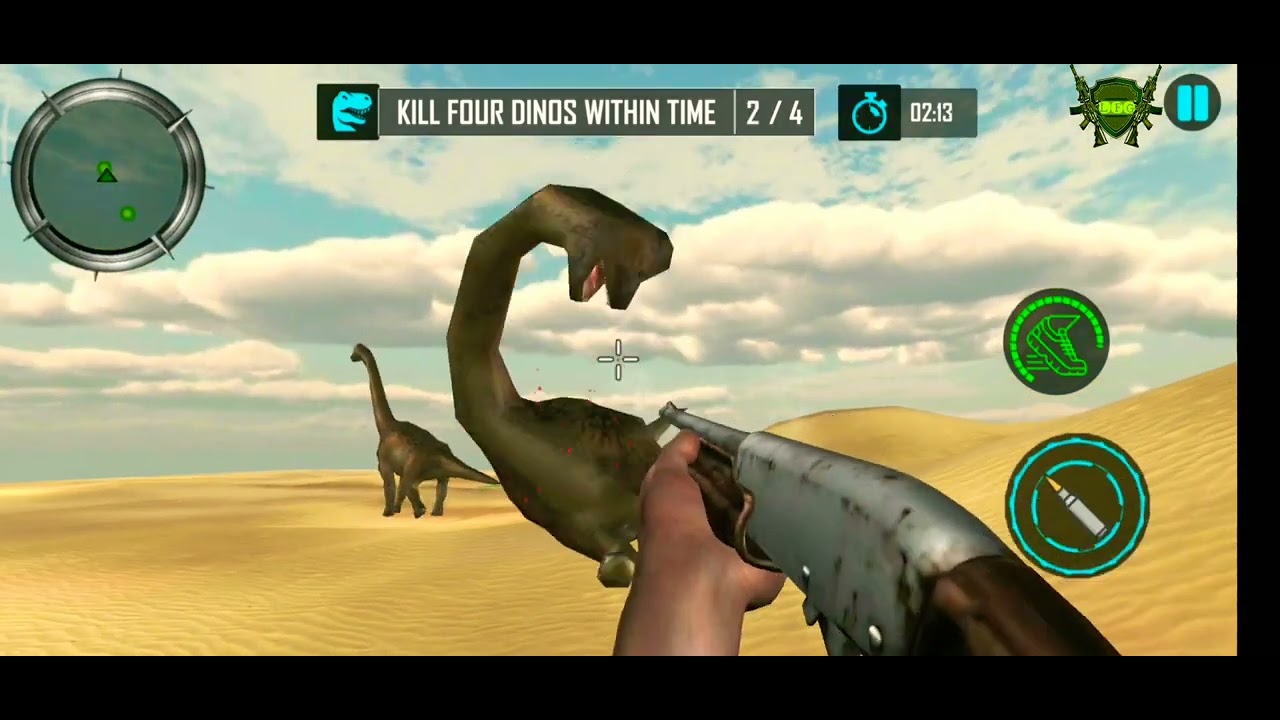 Dinosaur shoot with shotguns mobile gameplay 😱 - YouTube