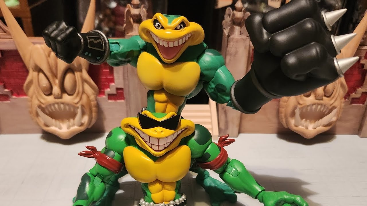 Battletoads Rash & Zitz action figures by premium DNA review! - YouTube