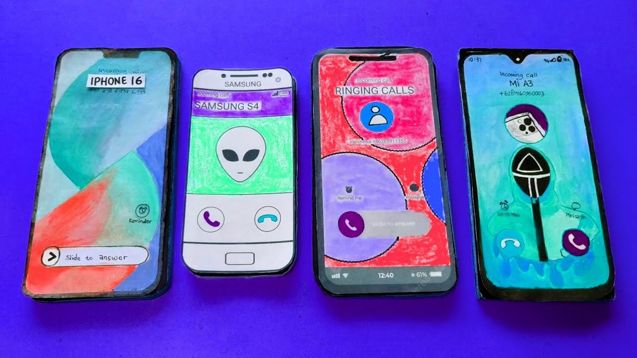 IPHONE 16pm/ SAMSUNG S4/ IPHONE 16 pro/ Mi A3 incoming calls - YouTube