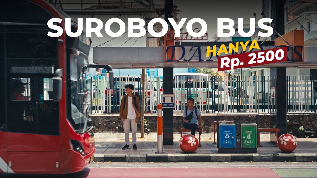 Suroboyo Bus - Naik bus di Surabaya hanya 2500 Rupiah!! - YouTube