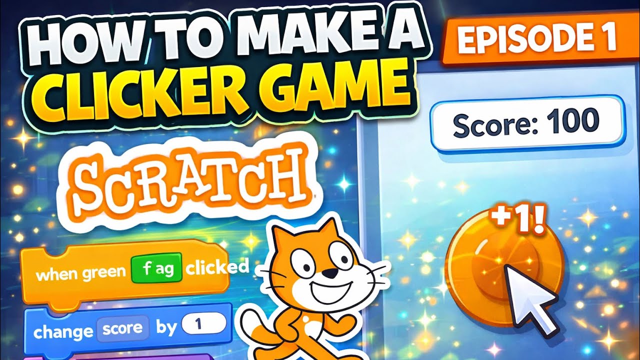 How to make a clicker game in scratch EPISODE 1[score & smooth effects ...