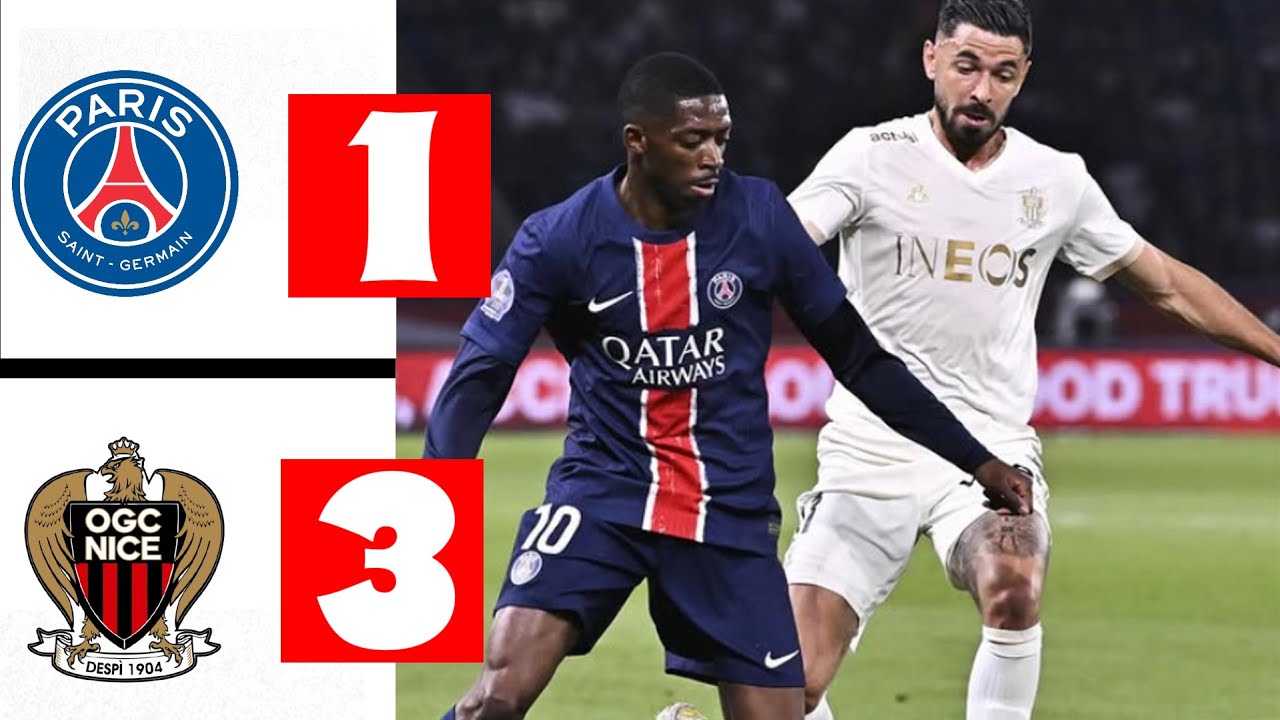 PSG vs NICE [1-3] | Highlights | Ligue 1 McDonald's 2024-2025 - YouTube