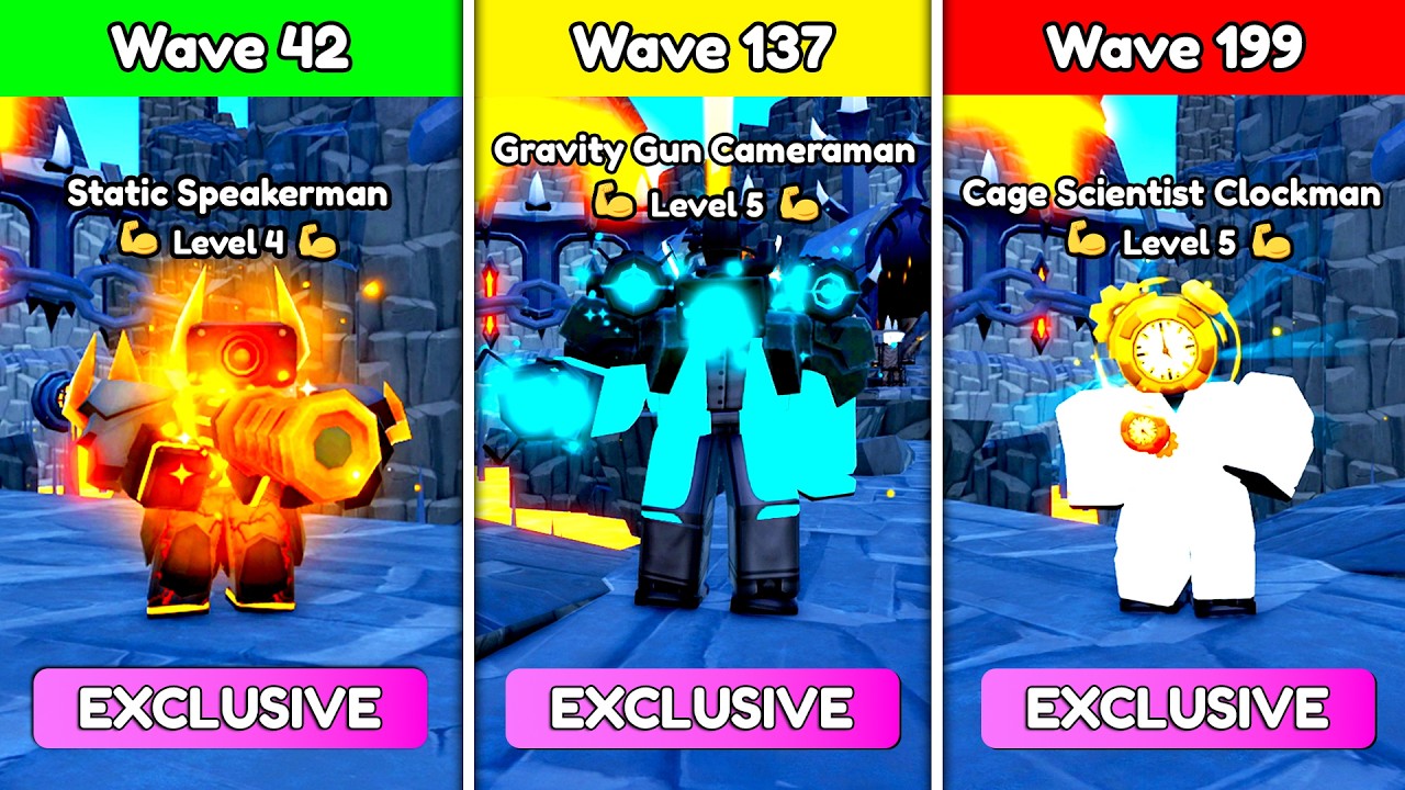 STATIC vs GRAVITY GUN vs CAGE SCIENTIST in ENDLESS MODE 🔥 - Toilet ...