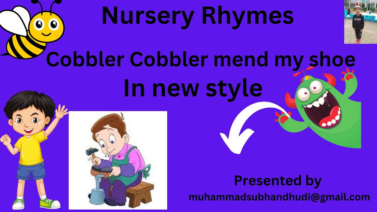 Cobbler cobbler mend my shoe#kids poem@cartoon drawings zone - YouTube