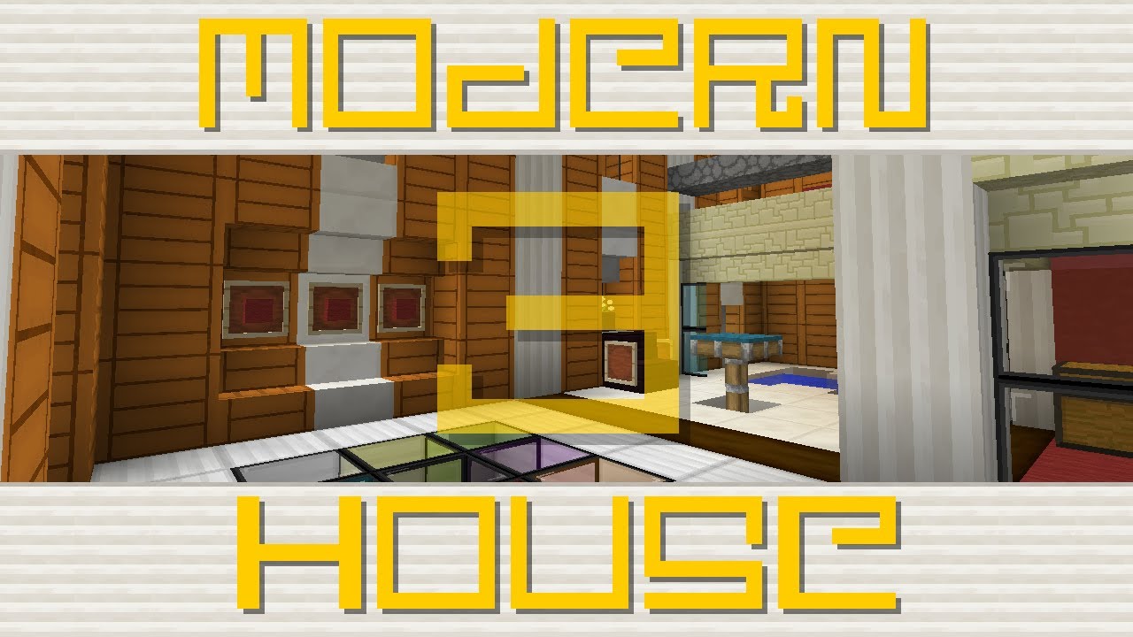 Minecraft - Modern Houses: Episode 3 - 'Acacia Party Interior' - YouTube