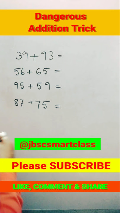 Addition / addition solution / easy edition tricks #addition #tricks #math #mathstricks #shorts ...