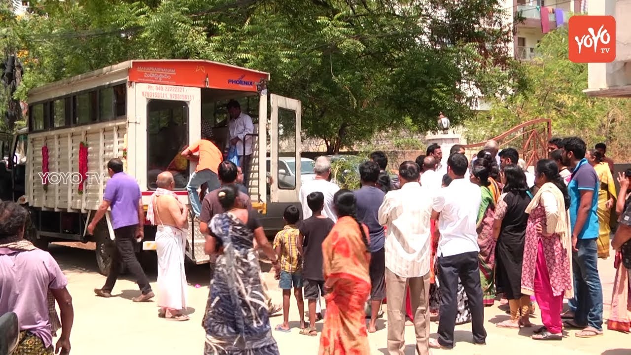 Actor Rao Ramesh Mother Funeral Video | Rao Gopal Rao Wife Passed Away ...
