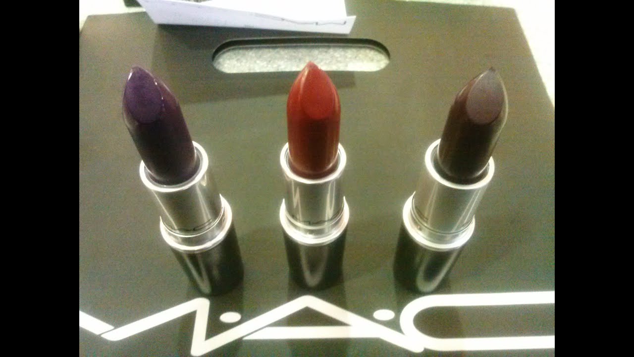 PUNK COUTURE BY MAC LIPSTICK COLLECTION HAUL WITH SWATCHES - YouTube