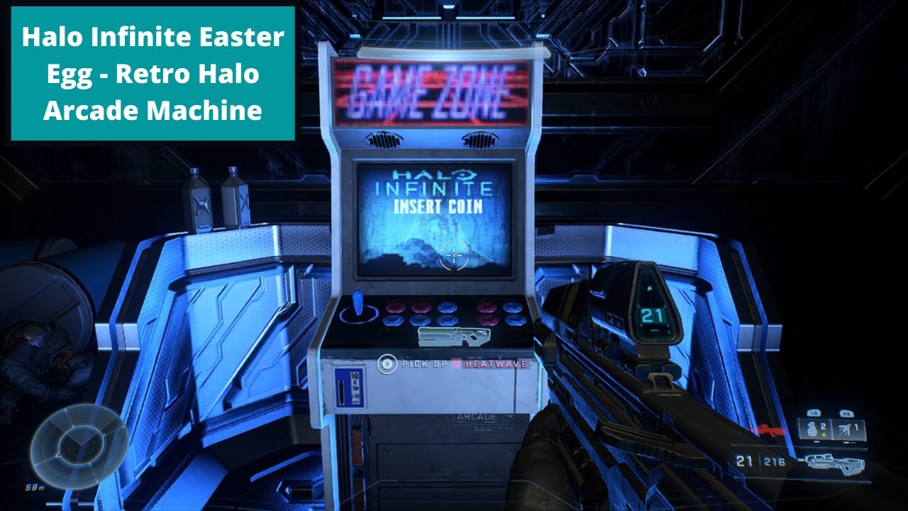 Halo Infinite Easter Egg - Retro Halo Arcade Machine - YouTube