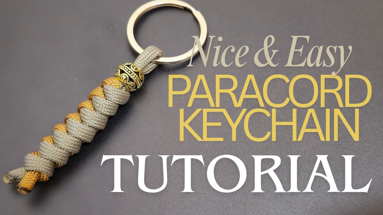 Paracord Snake knot keychain tutorial #paracord #diykeychain #tutorial ...