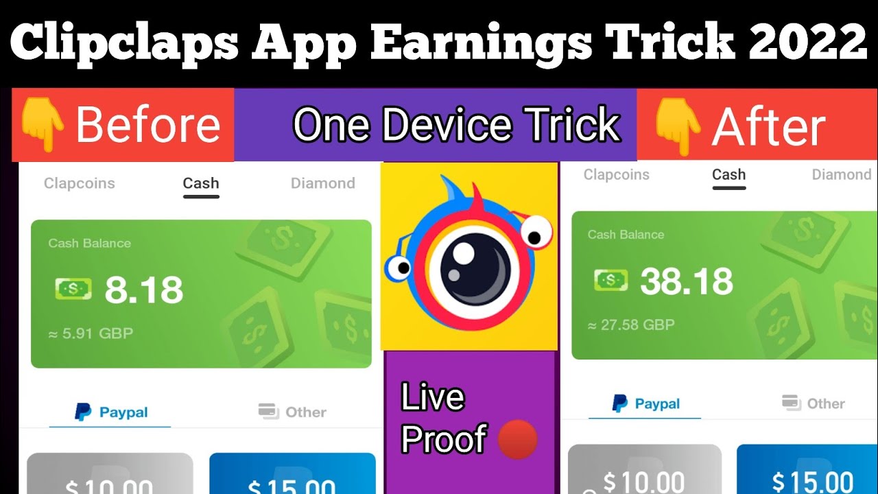 Clipclaps Earnings Tricks 2022 | Payment Proof | Clipclaps App hack ...