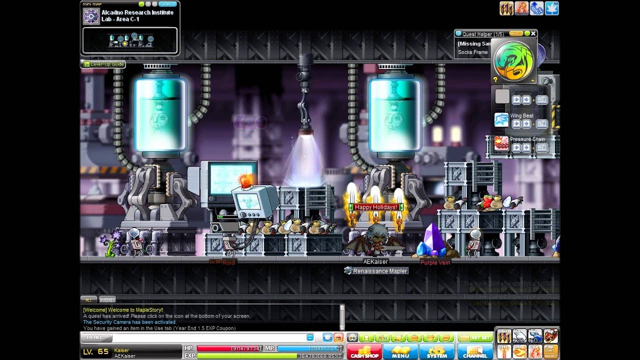 MapleStory Kaiser Training Level 60-70 at Roids (Tempest Update) - YouTube