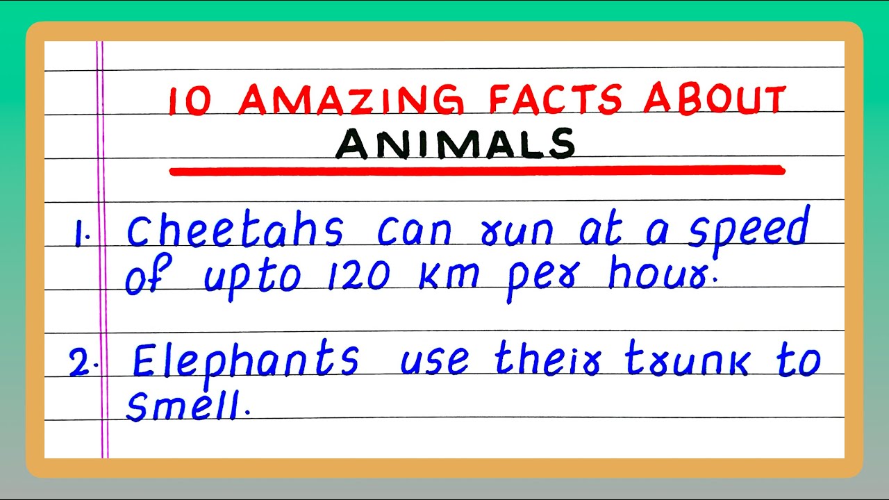 Amazing Facts about Animals | Interesting Facts about Animals - YouTube