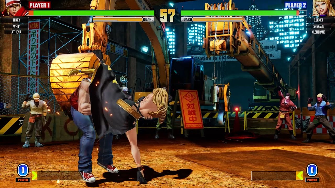 KOF XV Terry/Whip/Athena VS B. Jenet & 2 Shermies (1) - YouTube