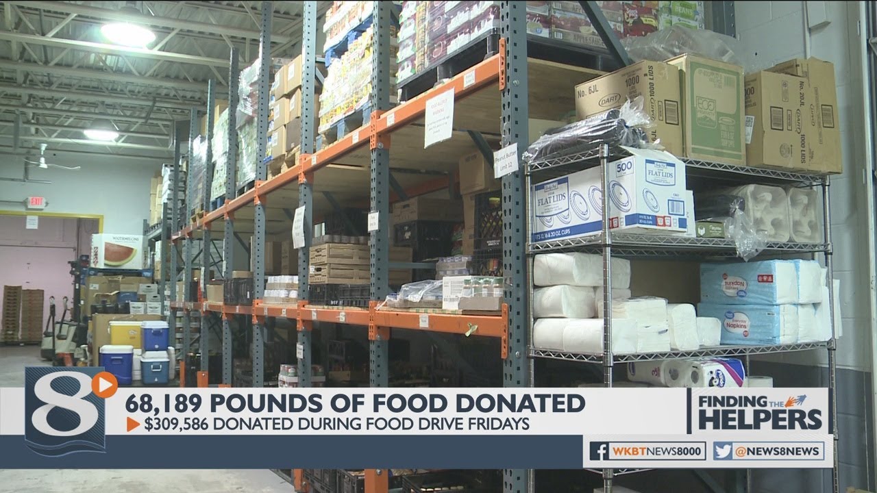Food Drive Fridays exceed expectations - YouTube