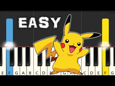 Pokemon Theme - EASY Piano Tutorial - YouTube