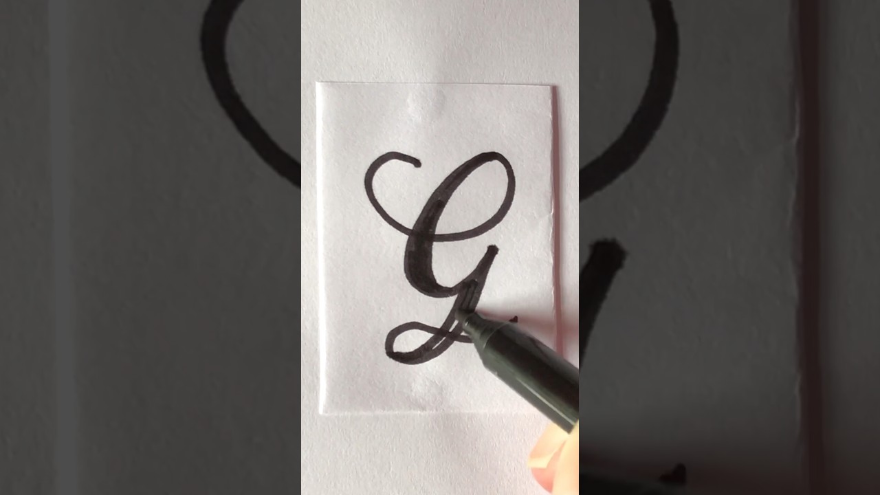 ️ FAKE CALLIGRAPHY | DRAWING FAKE CALLIGRAPHY G | Quick Doodle Ideas ...