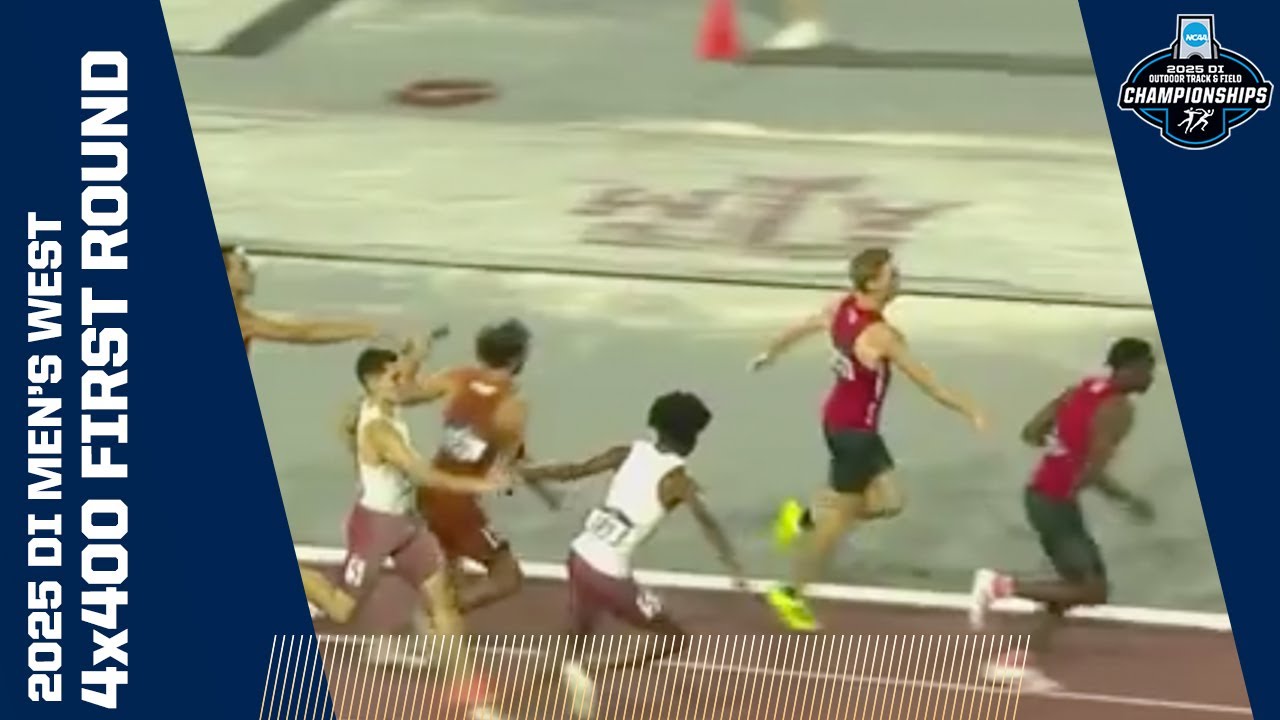 All West men's first round 4x400 meter relays from 2025 NCAA outdoor ...