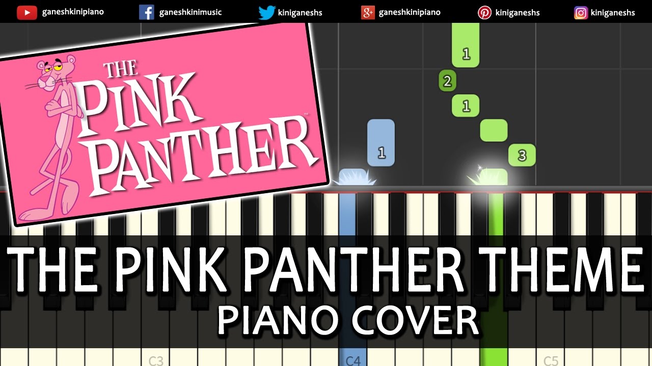 The Pink Panther Theme song Henry Mancini|Piano Chord Tutorial Lesson ...