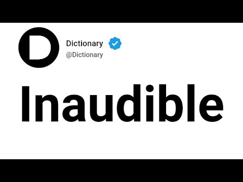 Inaudible Meaning In English - YouTube