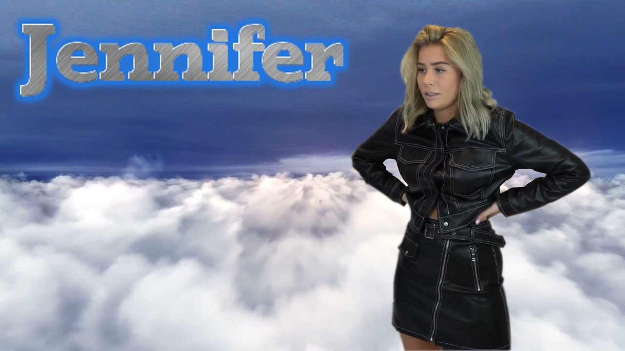 Jennifer in Leather Blouse and Leather Skirt - YouTube