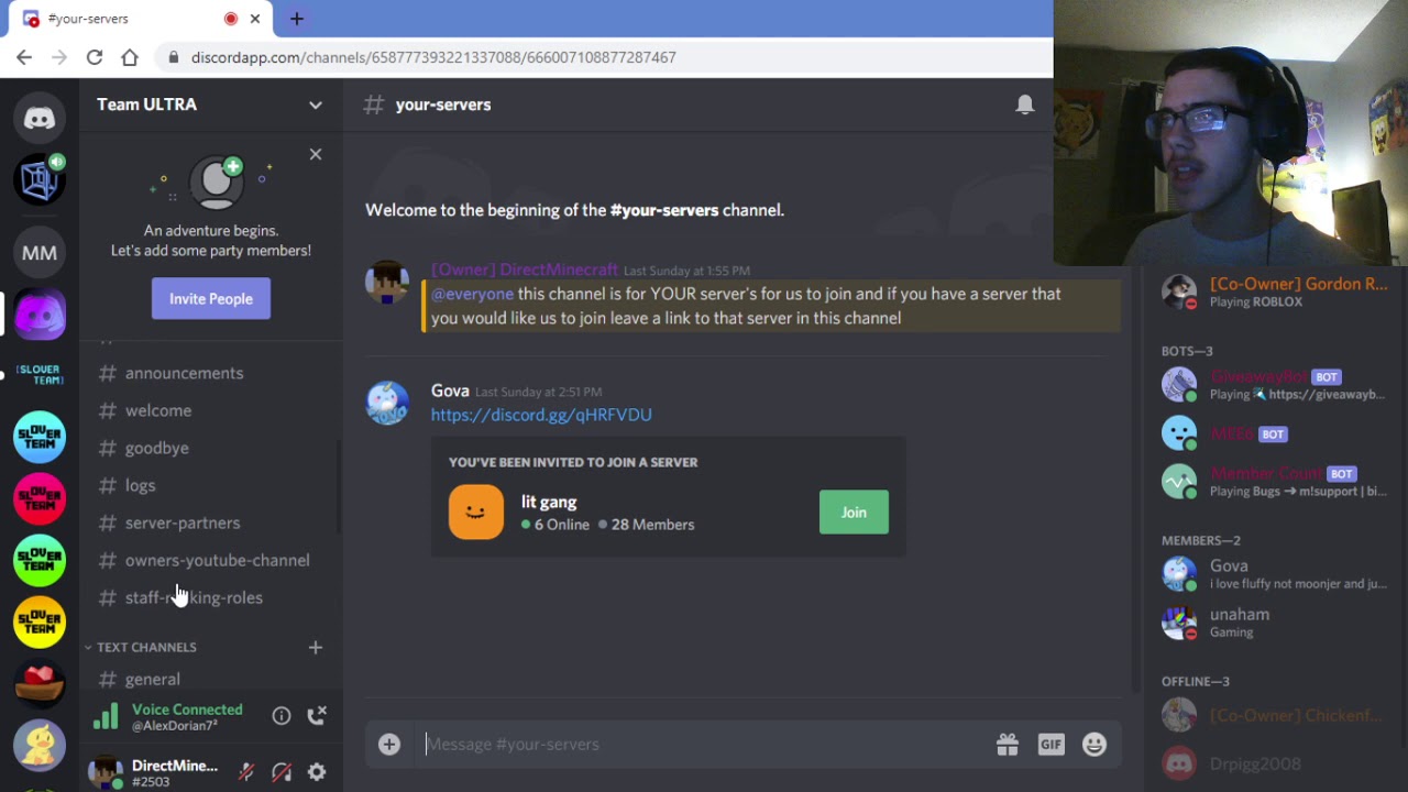 Team ULTRA Discord Server - YouTube