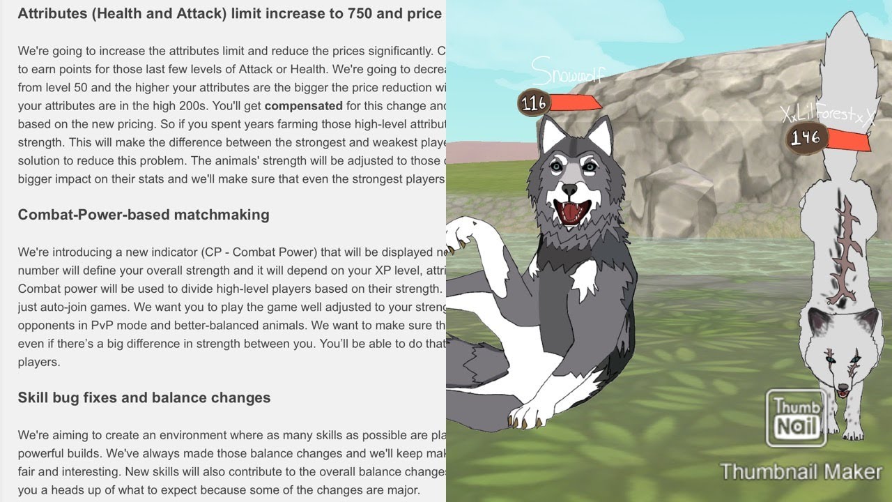 New update coming soon to The Wolf, drawing u guys WildCraft characters ...