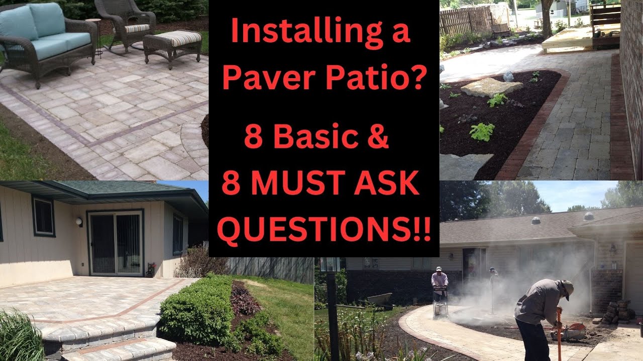 Installing a Paver Patio-Must Ask Questions? - YouTube