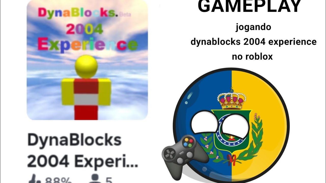 Gameplay jogando roblox - dynablocks 2004 experience - YouTube