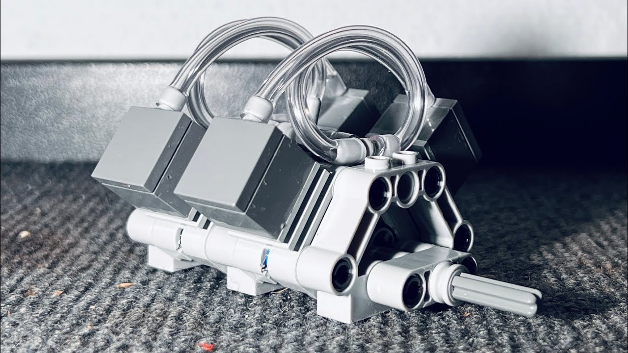 LEGO Working Fake Engine with smallest valves on YouTube reving to 4000 ...
