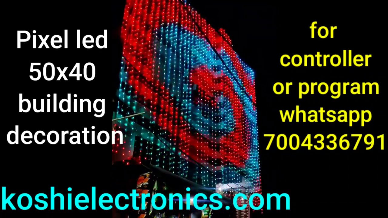 Pixel led home decoration - YouTube