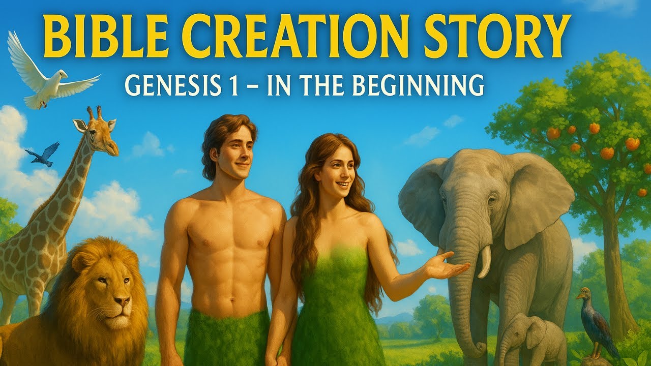 The Bible Creation Story | Genesis 1 – In the Beginning #booksforkids # ...