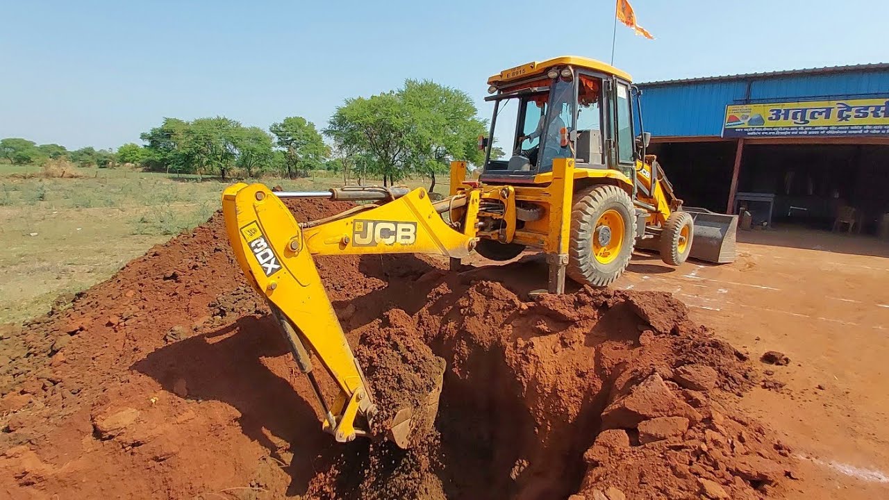 Jcb 3dx Eco Xpert Making Foundation | Jcb Digging Mud - YouTube