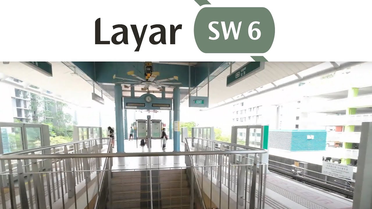 SW6 Layar LRT Station: Exit to Platforms | Singapore Walking Tour - YouTube