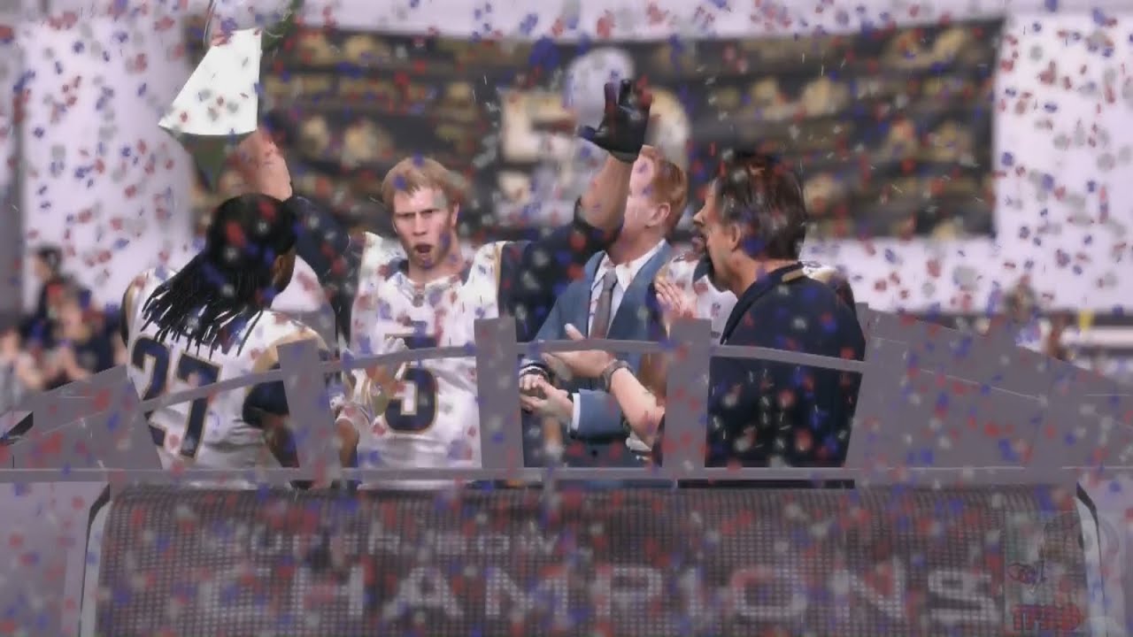 Madden NFL 16 - St. Louis Rams Super Bowl Celebration - YouTube