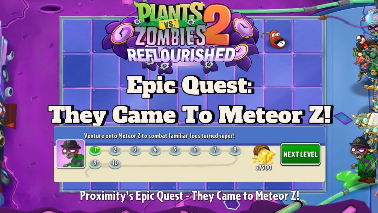 New Event! Plants vs Zombies 2 Reflourished: They Came To Meteor Z Step ...