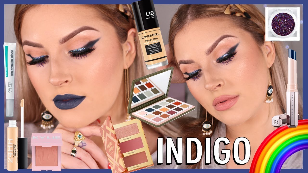 Smokey INDIGO Makeup 🌀🌈 Rainbow Series 🗯️ CCGRWM - YouTube