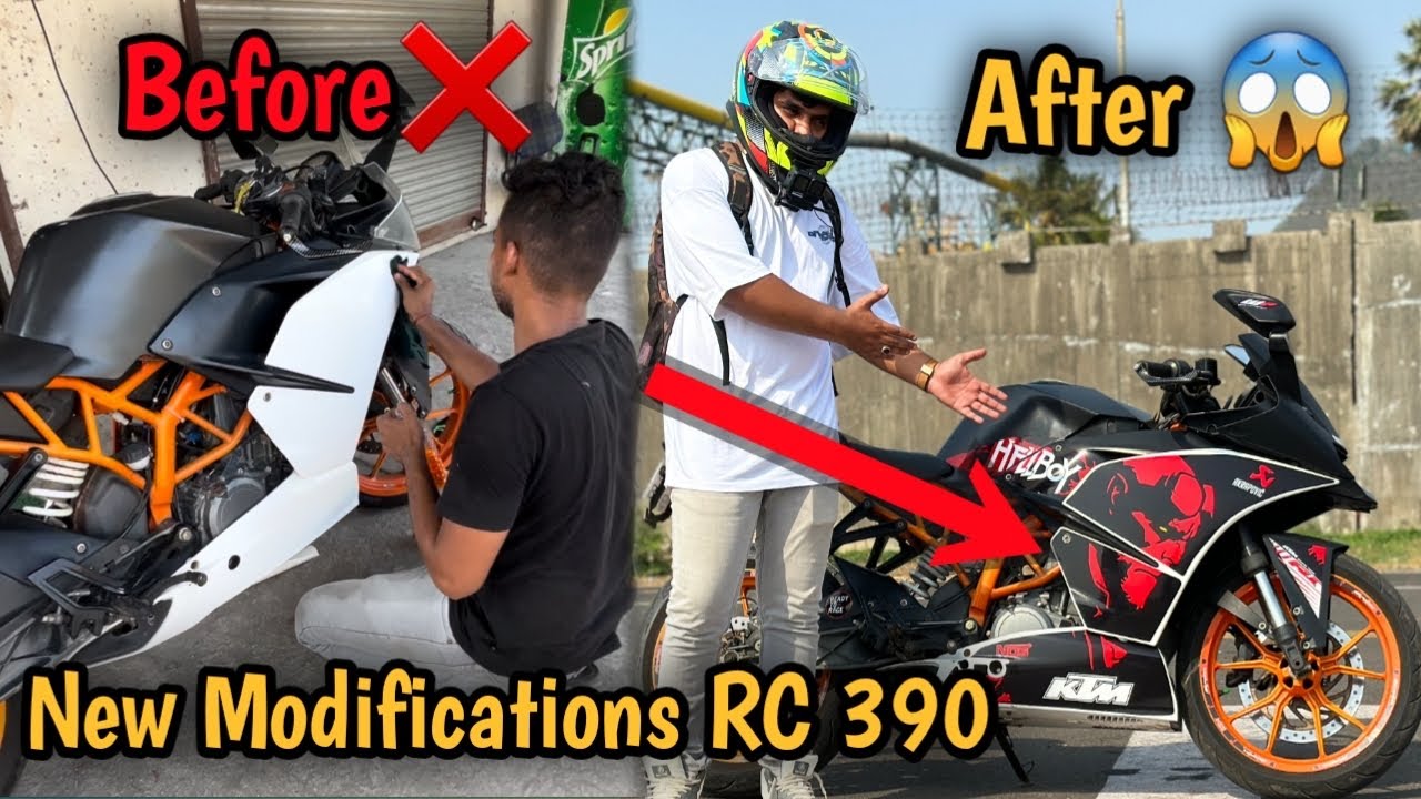 KTM Rc 390 Bs3 Modification 🔥 | Cheapest Modification😱 | Rc 390 2015 ...
