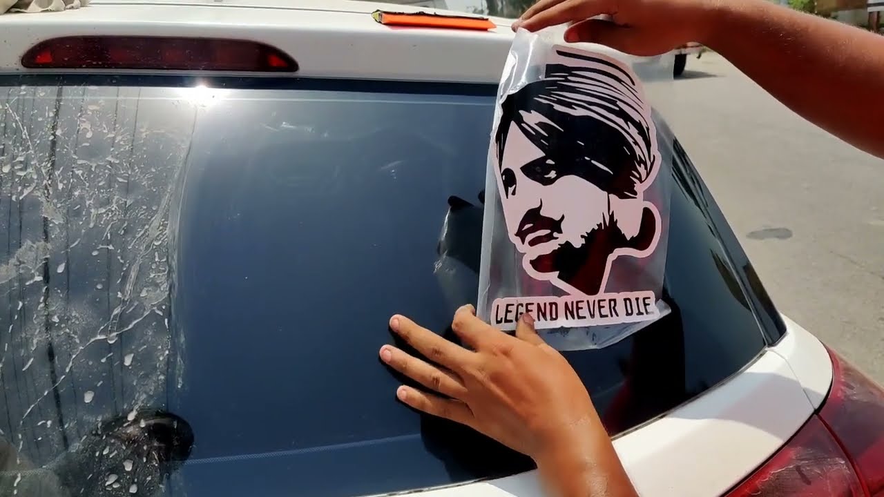 Sidhu Moose wala sticker For Bike and Car Legend Never Die # ...