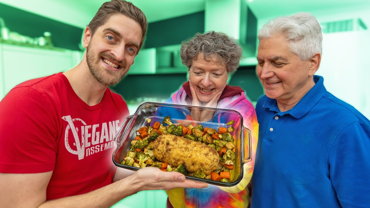 Surprising my VEGAN Parents with Thanksgiving Food! - YouTube