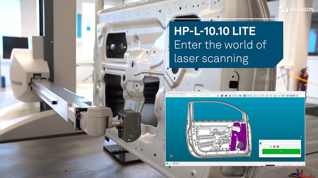 HP-L-10.10 LITE laser scanning sensor for rapid measurements on CMMs ...