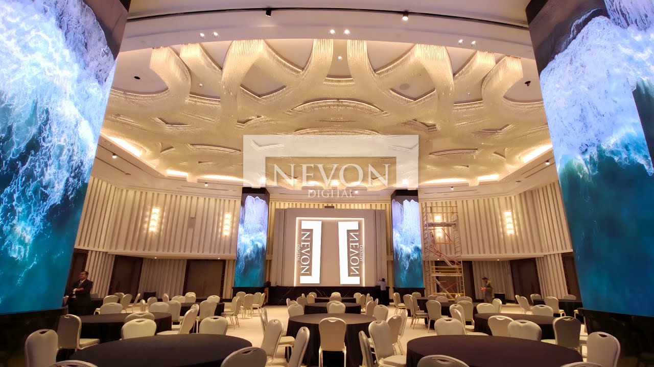 Worlds Largest LED Video Wall Pillar Installation at Grand Hyatt Mumbai ...