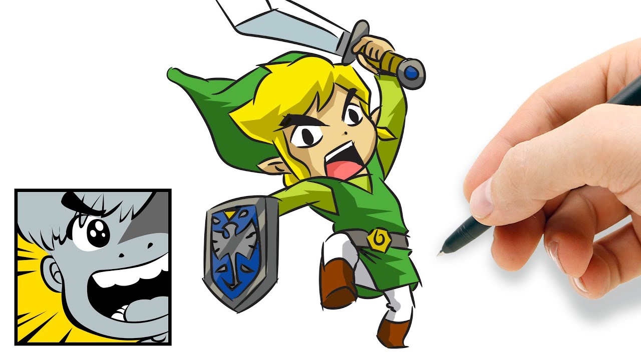 How to color Link of Zelda - YouTube