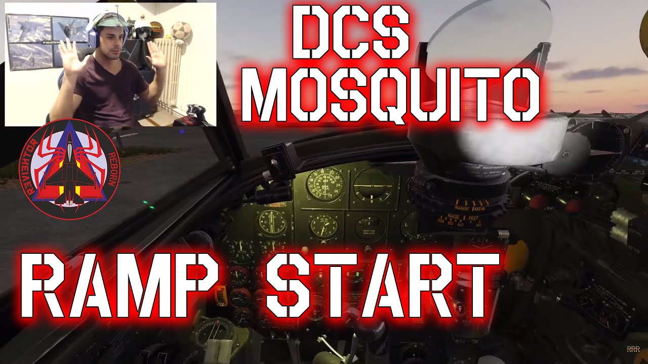 DCS MOSQUITO - RAMP START TUTORIAL ARRANQUE DE MOTOR Y SISTEMAS - YouTube