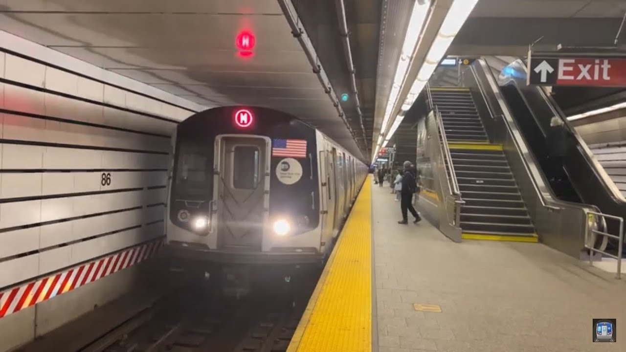 R46/R68/R68A/R160 M,Q Trains At 86th Street - YouTube