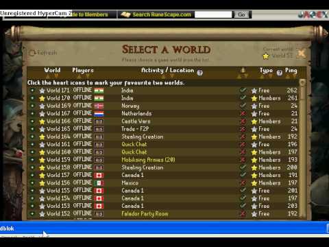 Massive runescape worlds offline - YouTube