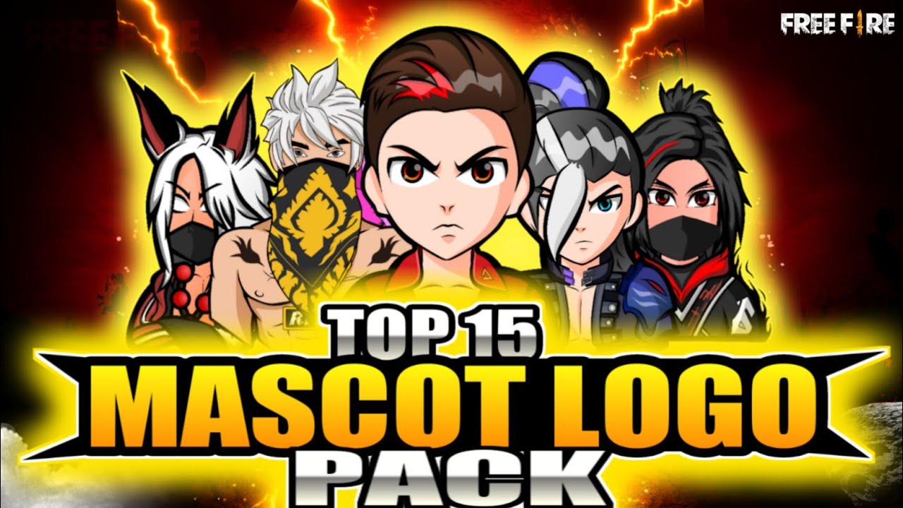 TOP 15 FREE FIRE MASCOT LOGO PACK || CARTOON MASCOT LOGO || NEW MASCOT ...