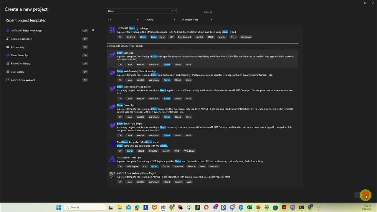 Novo Projeto Blazor - YouTube