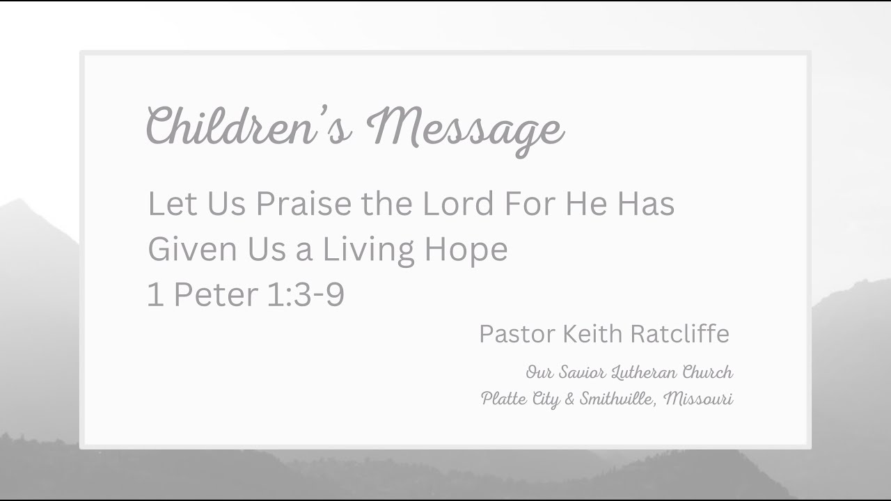 4-23-2023 Children’s Message - YouTube