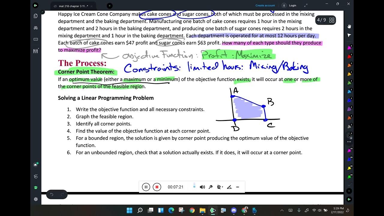mat 218 s 3 2 linear programming part 1 - YouTube